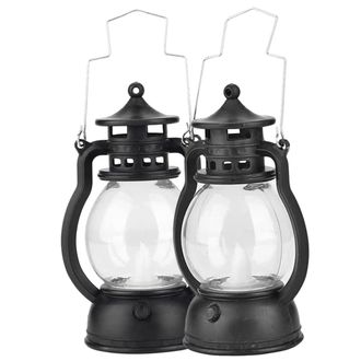 Soimiss 2st&uuml;cke Led Laterne Retro Kerosinoptik Handlampe Hohe Leuchtkraft Flammenlos Halloween Dekoration Vielseitige Garten Innenbeleuchtung Ohne Batterie