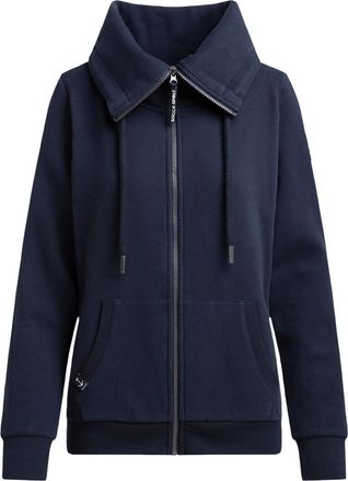 soccx Damen Sweatjacke mit hohem Kragen Blue Navy, M