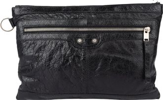 Balenciaga Crossbody Bags - Balenciaga Black Leather City Clutch - Gr. unisize - in Schwarz - f&uuml;r Damen