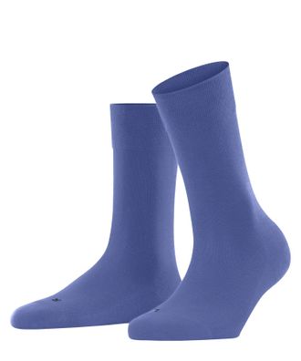 Falke Damen Socken Sensitive London W So Baumwolle mit Komfortbund 1 Paar, Blau Water 6550, 35-38