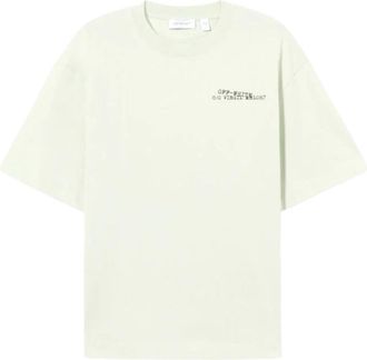 Off-white Homme, Tops, Vert, Taille: XL Logo T-shirt