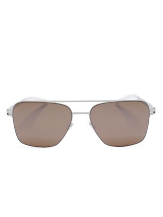 Mykita Pilotenbrille mit Doppelsteg - Silber