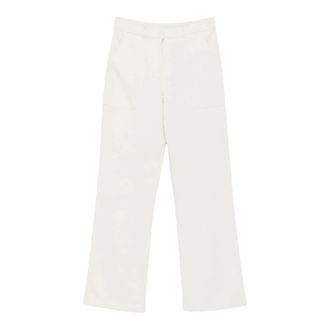 Max Mara Straight Hosen - - Trousers - Damen - Wei&szlig; - XS