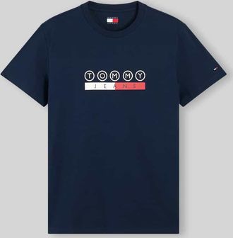 Tommy Jeans Regular Fit T-Shirt aus reiner Baumwolle mit Logo-Print