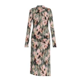 Off-white Langarmkleid - - Dresses - Damen - Mehrfarbig - S