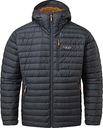 RAB Microlight Alpine Doudoune &agrave; capuche pour homme, garnie de duvet 700, pour la randonn&eacute;e et le ski, motif b&eacute;luga, taille S