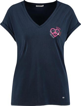 Key Largo Damen WT Dream v-Neck T-Shirt, Navy (1200), Small