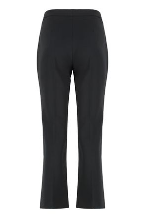 Elisabetta Franchi Womens Trousers Double Crepe Black Polyester Skinny