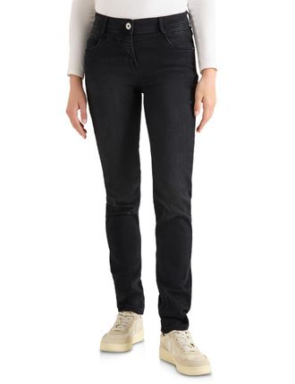 Cecil Slim Fit Jeans Black Washed 34