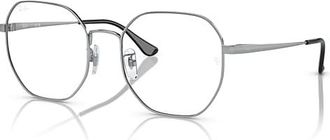 Ray-Ban Rb6482 Optics Silber Fassung Klar Glas Polarisiert 55-20