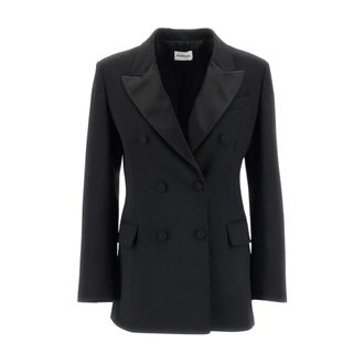 P.A.R.O.S.H. P.a.r.o.s.h. - Liliuxy Double-Breasted Jacket - Femme - Vestes - Noir - Taille: 40 FR