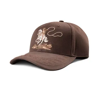 Ariat Womens Cowboy Embroidery Cap in Brown, by Ariat