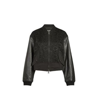 Our Legacy Bomber bi-mati&egrave;re avec empi&egrave;cement en dentelle en coton