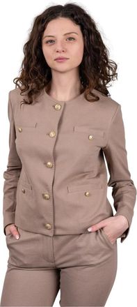 Circolo 1901 Femme, Vestes, Brun, Taille: 36 FR Light Vestes