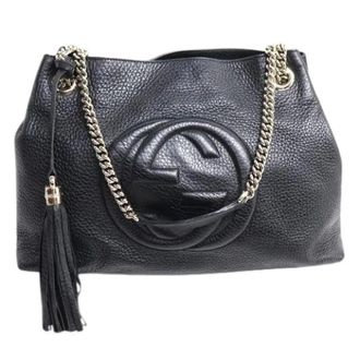 Gucci Pre-owned Soho Interlocking G Tote Bag - - Pre-owned - Damen - Schwarzk - ONE SIZE