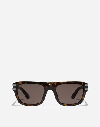 Dolce & Gabbana Sonnenbrille Dg Griffe - Mann Neuheiten Braun Acetat Onesize