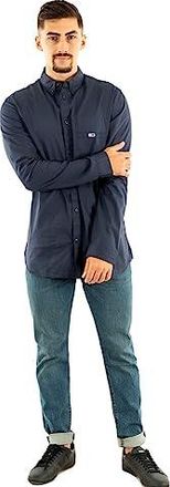 Tommy Jeans Dm0dm14188 Chemises/Tops tissés, Twilight Navy, M Homme