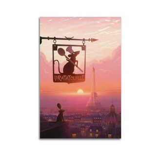 Generic Movie Canvas Poster Ratatouille Leinwand-Wandposter, Dekoration, Gemälde, Kunst, Schlafzimmer, Wohnzimmer, Poster, Büro, Gemälde, Moderne Heimdekorati