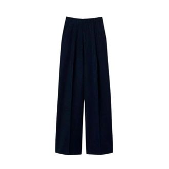 Twinset Elegante Wide-Leg Streifen Palazzo Hose - - Trousers - Damen - Blau - S