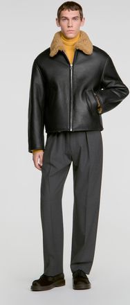 Sandro Blouson aus Lammfell