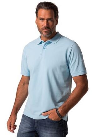 JP1880 Hommes Grandes Tailles L-8XL Jusquau 8XL - Polo en Maille de Coton piqu&eacute;. Patte de Boutonnage et col Chemise, Jeans Bleu 8XL 702560718-8XL