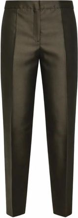Max Mara Femme, Pantalons, Vert, Taille: 42 FR Straight Pantalons