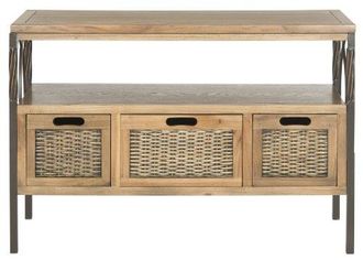 Safavieh Coastal Wooden Accent Table, in Oak, 35 X 91 X 62.99