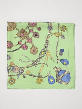 Versace Carr&eacute; en twill de soie &agrave; imprim&eacute; graphique