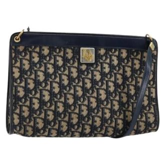 Dior Pre-owned Trotter Canvas Schultertasche - - Pre-owned - Damen - Blau - ONE SIZE
