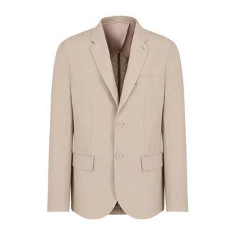 A|X Armani Exchange Einreihige Jacke mit zwei Kn&ouml;pfen - - Jackets - Herren - Beige - 2XS