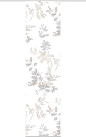 Home Wohnideen 084646 Schiebegardine ALYA, halbtransparent, Ranken-Motiv 245x60 cm, Farbe:Sand, Größe:245 x 60 cm, Anzahl:1x