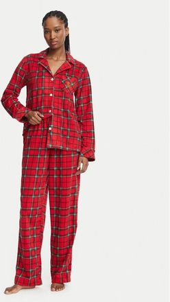 Lauren Ralph Lauren Pyjama ILN92552F Rot Regular Fit