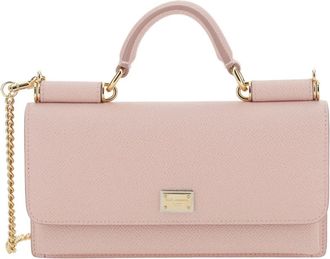 Dolce & Gabbana Femme, Sacs, Rose, Taille: ONE Size Sicily Wallet on Chain