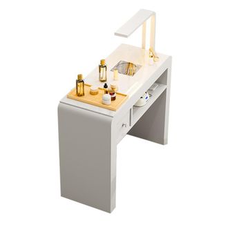 Generic Moderner Manik&uuml;re-Tisch Nail-Tech-Schreibtisch Schubladenschrank, professioneller Nagel-Beauty-Spa-Salon-Arbeitsplatz mit elektrischem Staubsammler, H