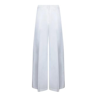 Msgm Wei&szlig;e Baumwollhose f&uuml;r Frauen - - Trousers - Damen - Wei&szlig; - S