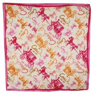 Coach Pre-owned Seidenschal - - Pre-owned - Damen - Rosa - ONE SIZE