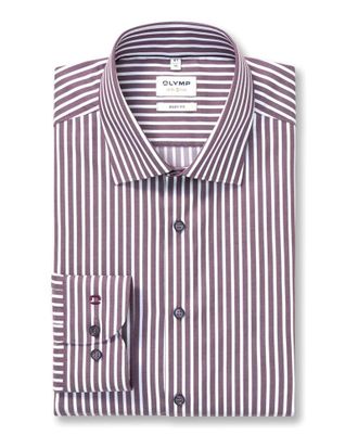 Olymp Level Five, Body Fit, Hemd mit Blockstreifen und Stretch in