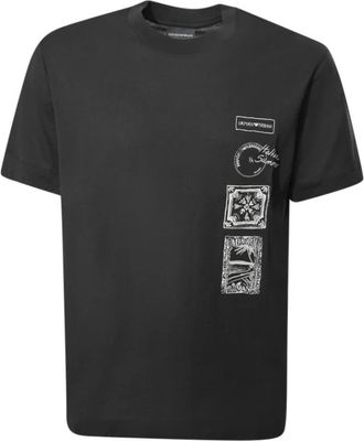 Emporio Armani Homme, Tops, Noir, Taille: XL T-shirt ras du cou