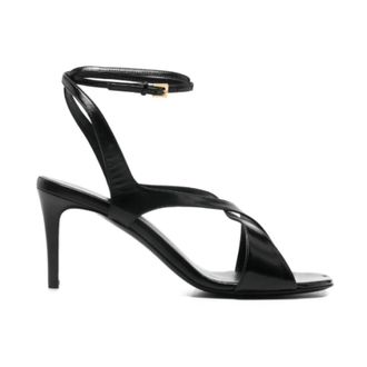Khaite Liria Sandale mit Kn&ouml;chelriemen - - Shoes - Damen - Schwarzk - 37 1/2 EU