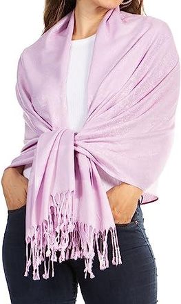 Sakkas 70 x 28 souple Pashmina Feel vari&eacute; Paisley Conception ch&acirc;le/Wrap/Stole - lavande