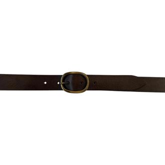 Alberto Luti Homme, Accessoires, Brun, Taille: 105 CM Ceinture Artisanale en Cuir