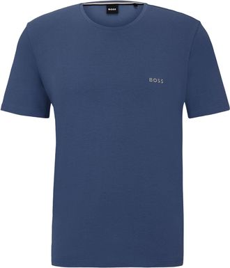 BOSS Herren T-Shirt Mix & Match mit Logo, Navy, S