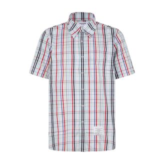 Thom Browne Popline Karomuster Hemd - - Shirts - Herren - Mehrfarbig - L