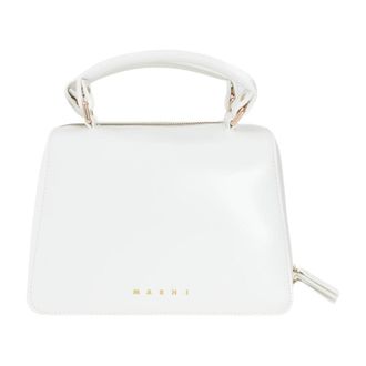 Marni Wei&szlig;e Handtasche f&uuml;r Frauen aus beschichtetem Stoff - - Bags - Damen - Wei&szlig; - ONE SIZE