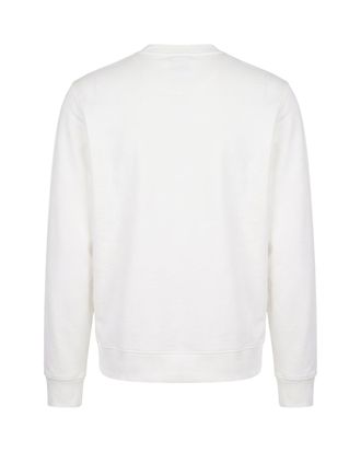 Emporio Armani Logo-Print Crew-Neck Sweatshirt - White