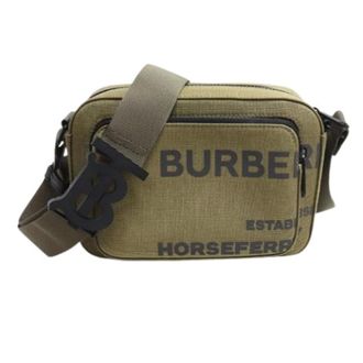 Burberry Sac bandouli&egrave;re en toile Pre-owned - Homme - Pre-owned - Vert - Taille: ONE Size