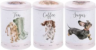 Wrendale Designs Hannah Dale A Dogs Life Tee-, Kaffee- und Zuckerdosen, 155 x 110 mm