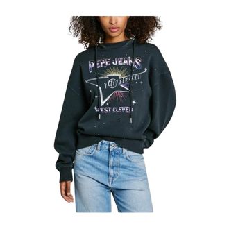 Pepe Jeans London Damen, Sweatshirts & Hoodies, Schwarzk, XLGr&ouml;&szlig;e