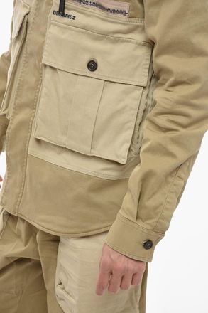 Dsquared2 Utilityjacke aus Denim mit Steppfutter Dsquared2