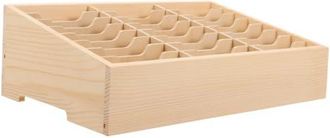 Happyyami Organisateur De Bureau En Bois Avec Grilles Multiples Bo&icirc;te De Rangement Pour T&eacute;l&eacute;phone Portable Support De Stockage Pratique Pour &Eacute;cole Bureau Et Mai